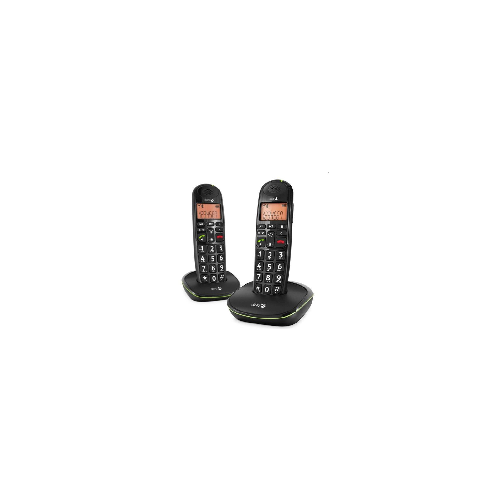Pack Duo Téléphones sans fil Dect Doro 100 W