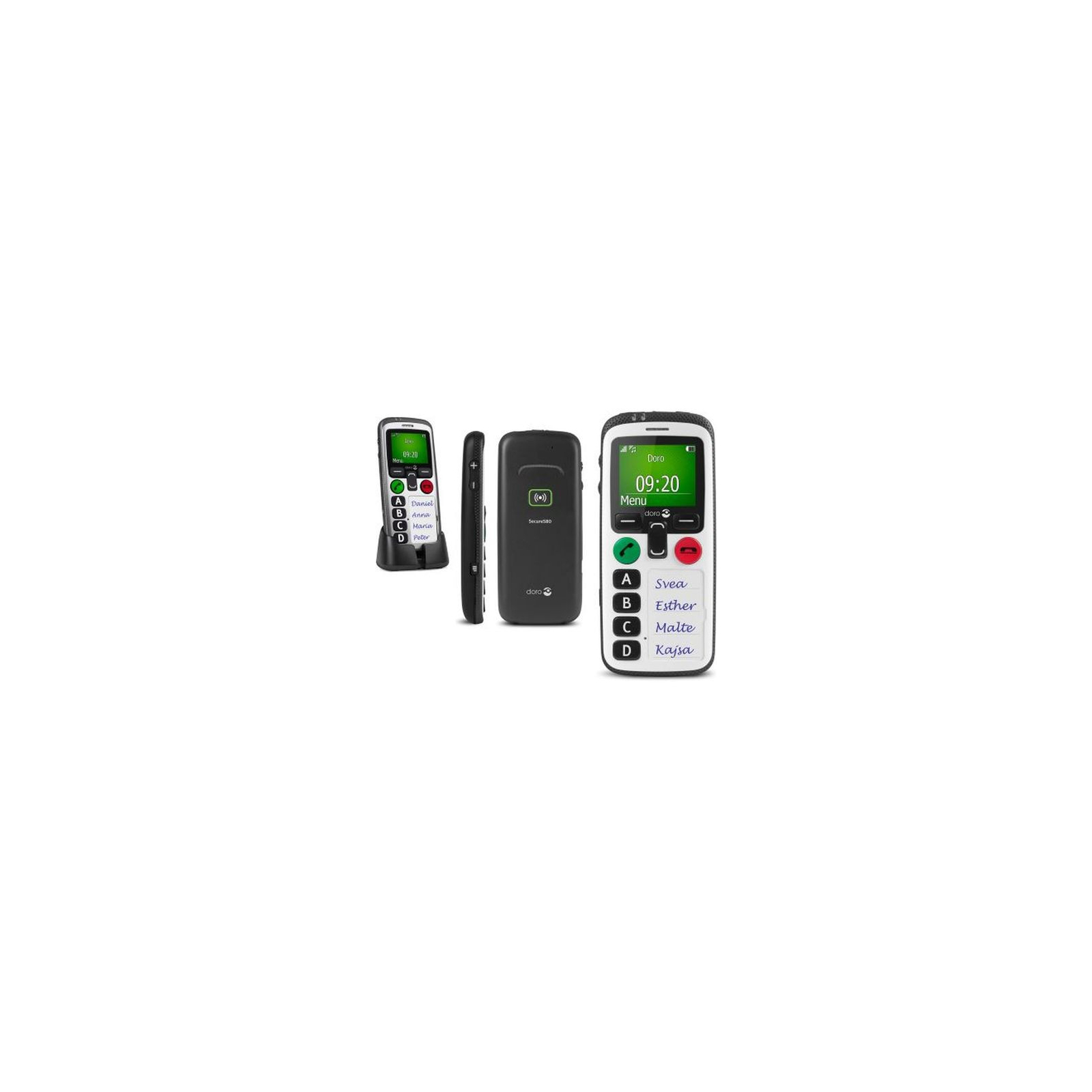 Téléphone Mobile Secure 580 doro avec géolocalisation GPS