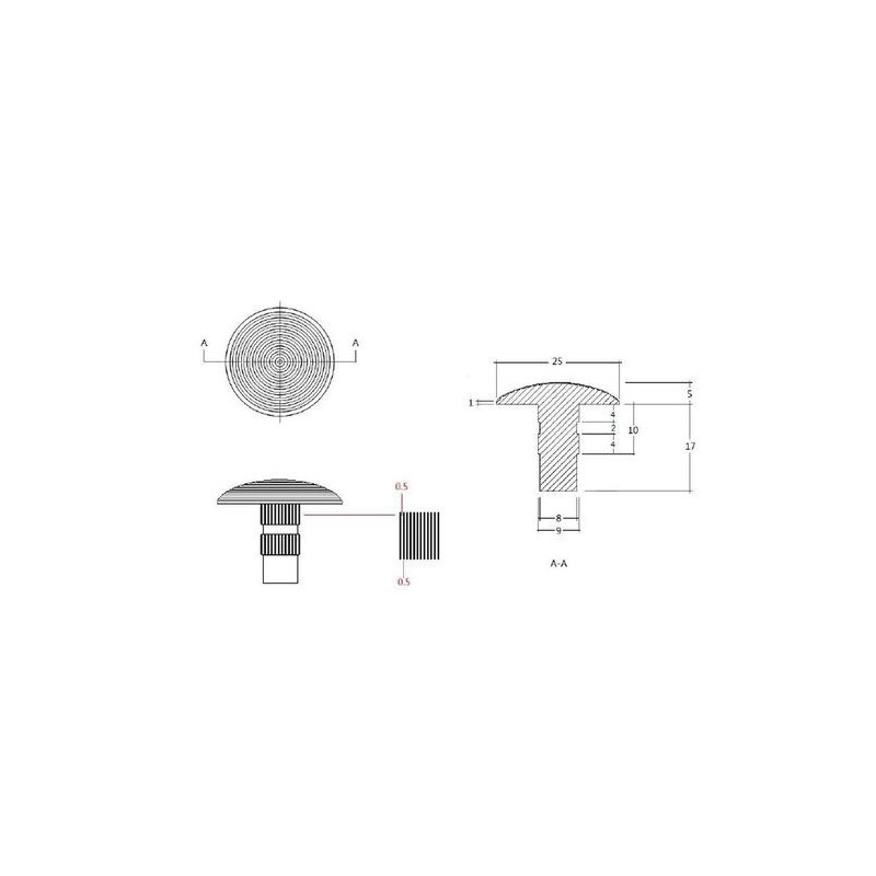 Plot podotactile antidérapant pour escalier extérieur