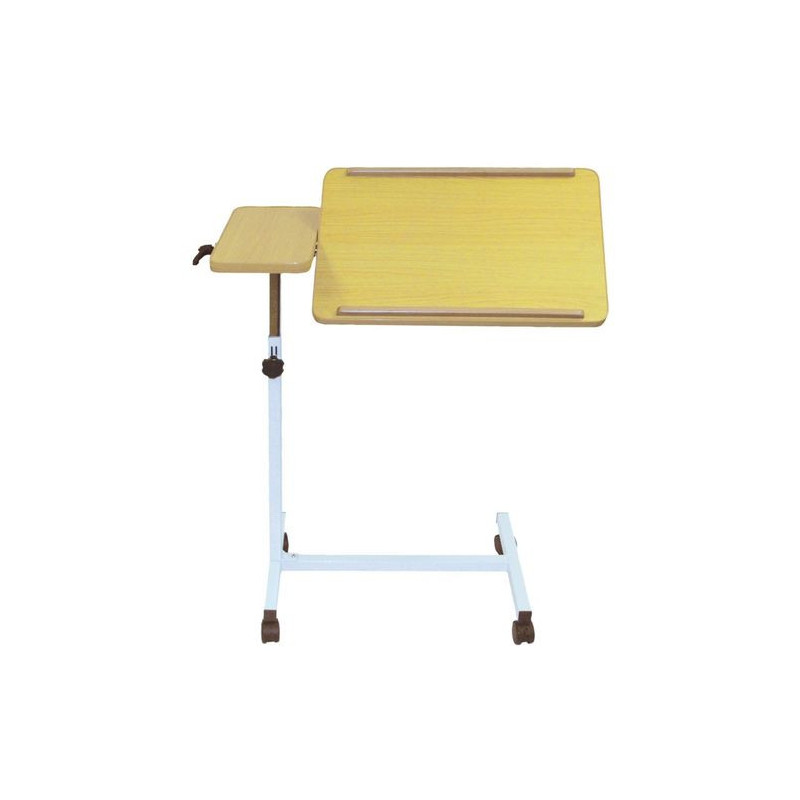 Table de lit roulante double plateau