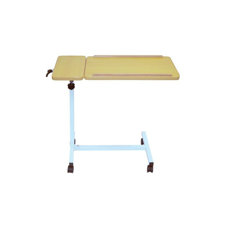 Table de lit roulante double plateau