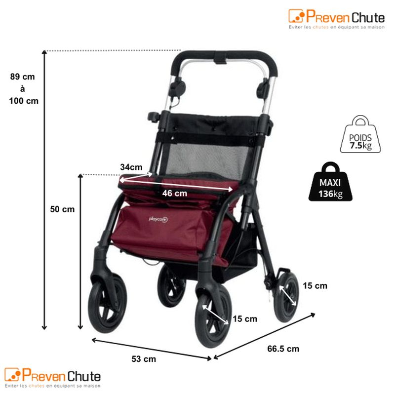 Rollator chariot de course R05 Playcare